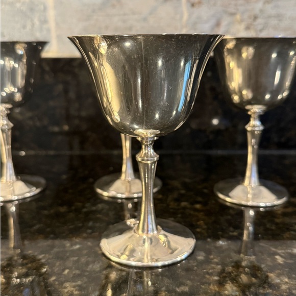 Dining | Vintage Silver Goblet Set | Poshmark